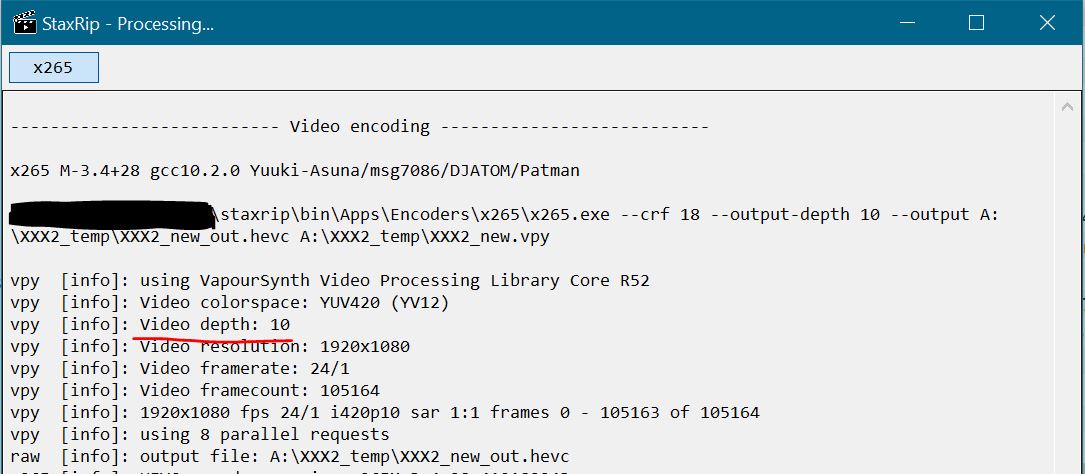 Hardware decode with LWLibavSource outputs 8bit video · Issue #425 · staxrip/staxrip · GitHub
