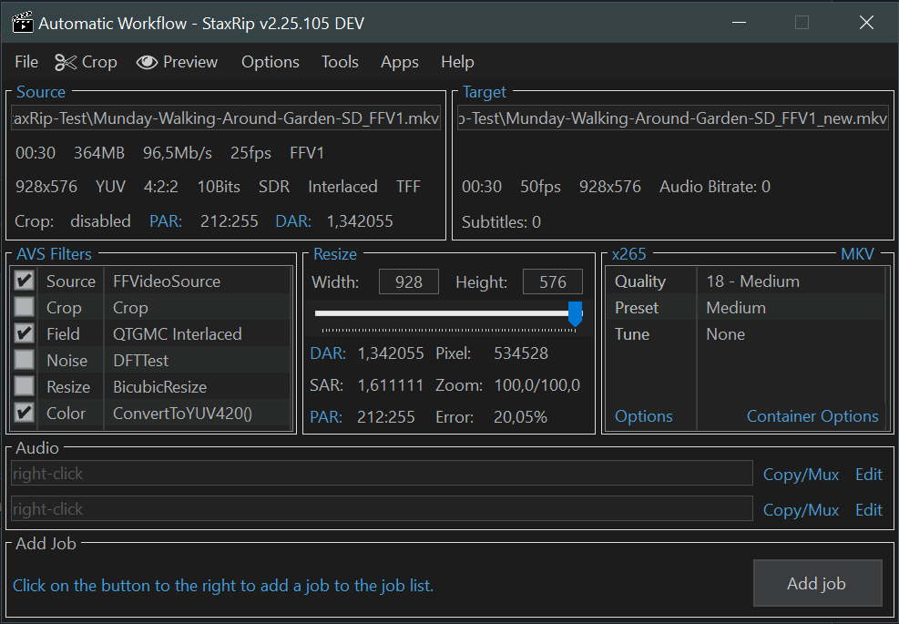QTGMC now requires field order to be defined. · Issue #1077 · staxrip/staxrip · GitHub