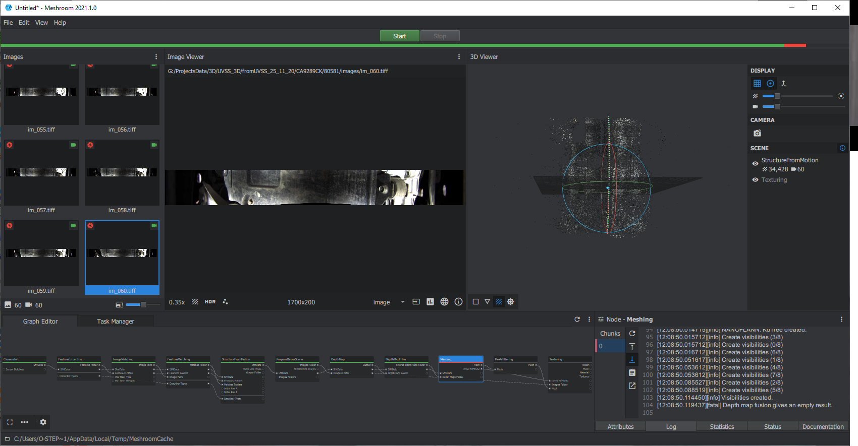 Depth map fusion gives an empty result (screenshot is added) · Issue #1469 · alicevision ...