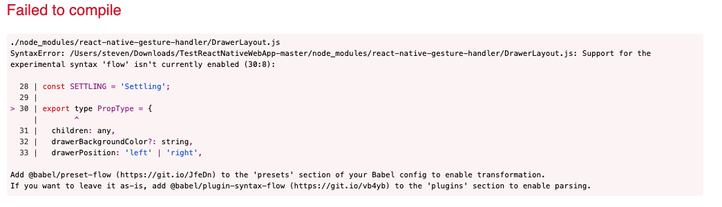 How to correctly remove Flow types in a React Native Web project ...