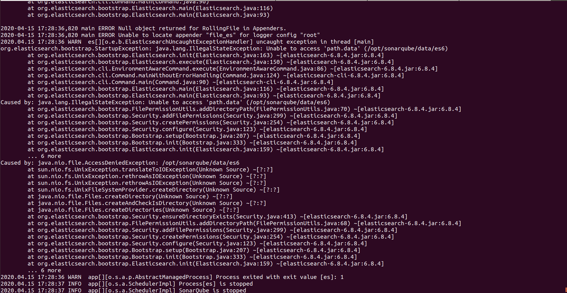 error when creating a sonarqube container by using the docker-compose · Issue #802 · QT-DevOps ...