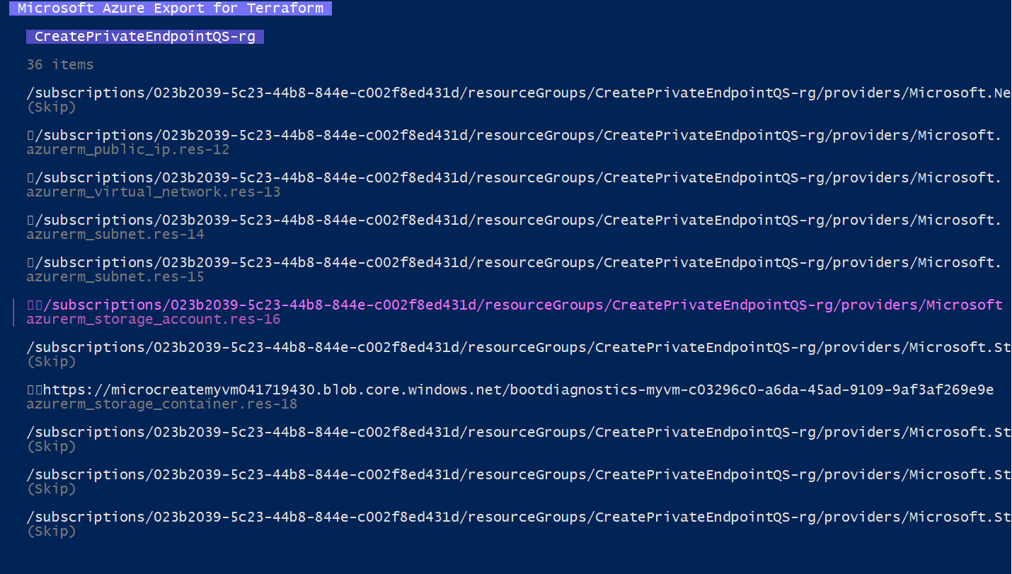 import resource group and include its content does not work · Issue #391 · Azure/aztfexport · GitHub