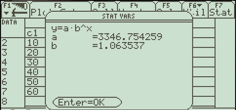Wrong implementation of exponential regression · Issue #1021 · numworks/epsilon · GitHub