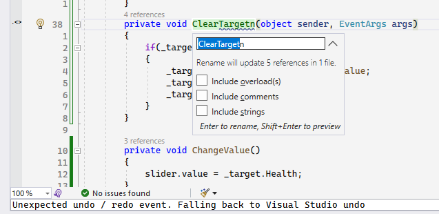 Refactorrename Strange Behaviour · Issue 3054 · Vsvimvsvim · Github