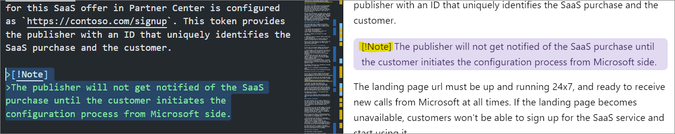 Markdown Preview: Alert (Note, Important, etc) boxes aren't rendering in preview when text is ...