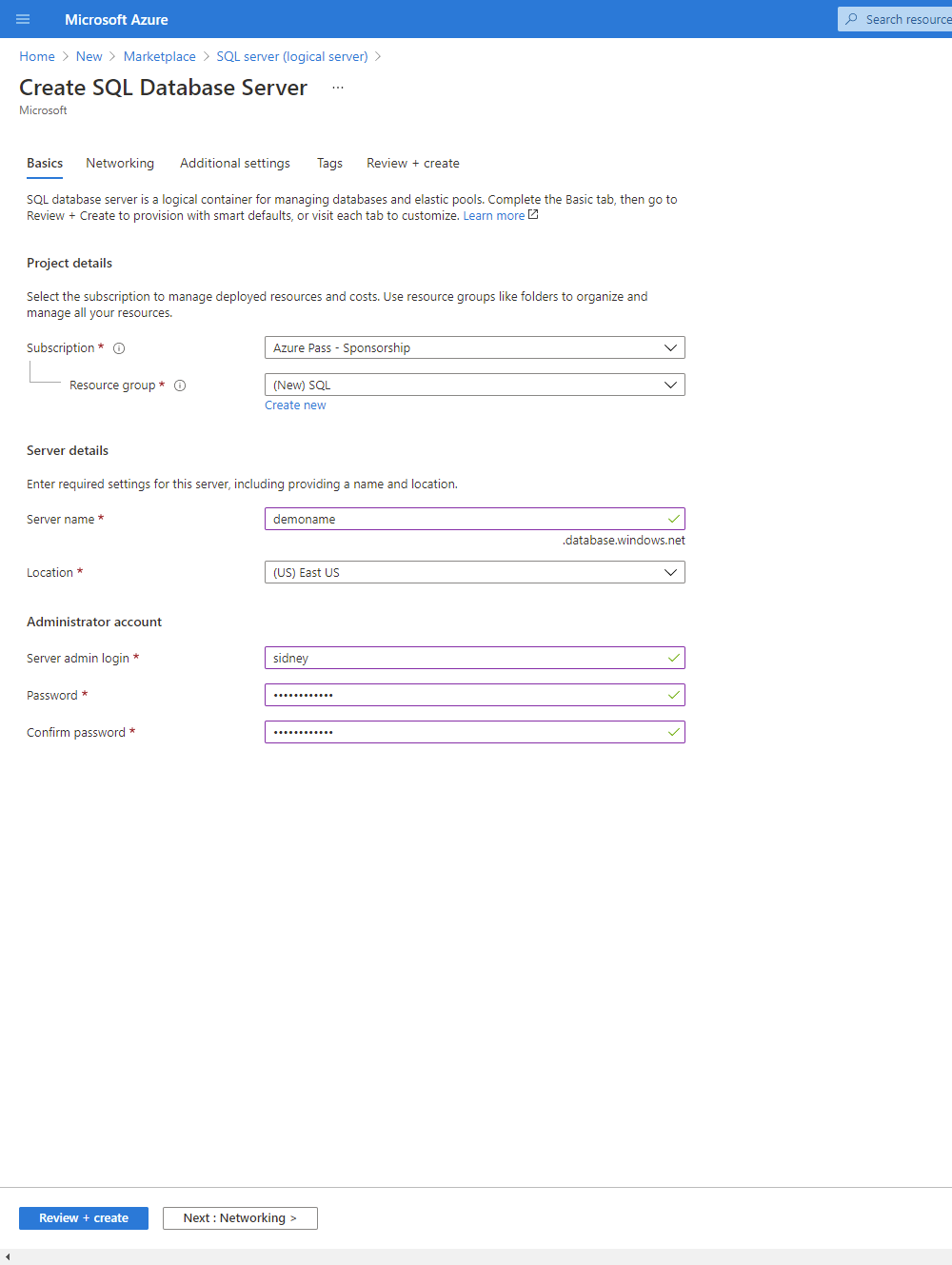 Microsoft.Sql resource provider · Issue #190 · MicrosoftLearning/AZ-204 ...