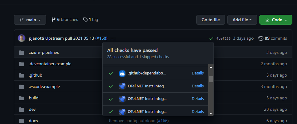 Add a badge for CI status and CodeCov · Issue #169 · open-telemetry ...
