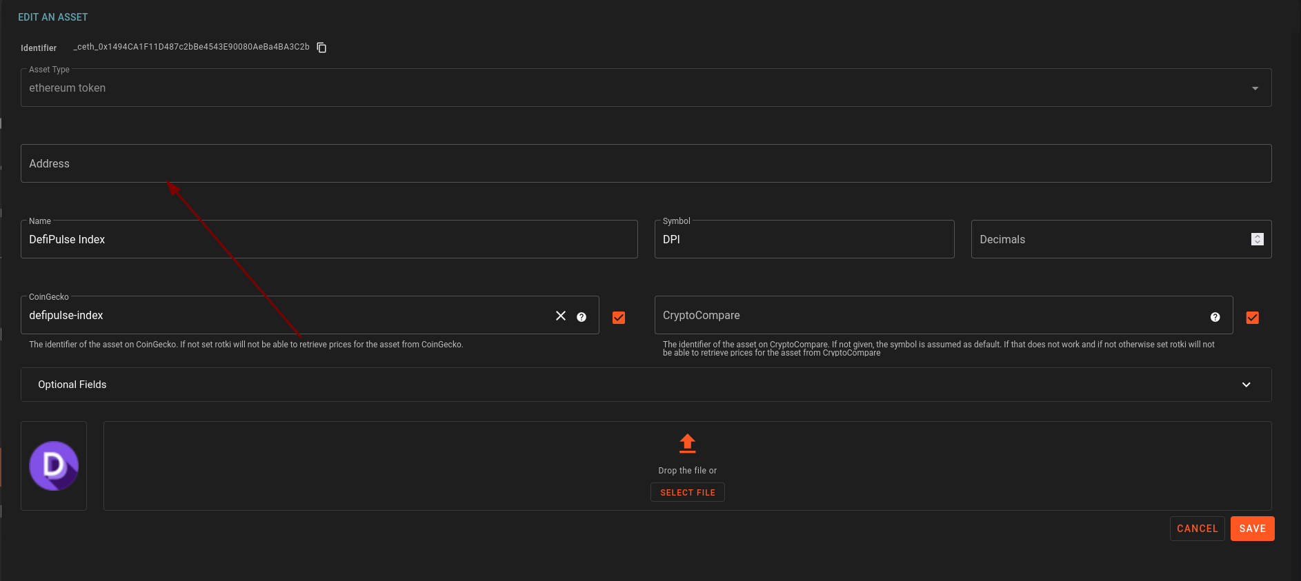 Form for editing ethereum tokens shows incomplete information · Issue #3666 · rotki/rotki · GitHub