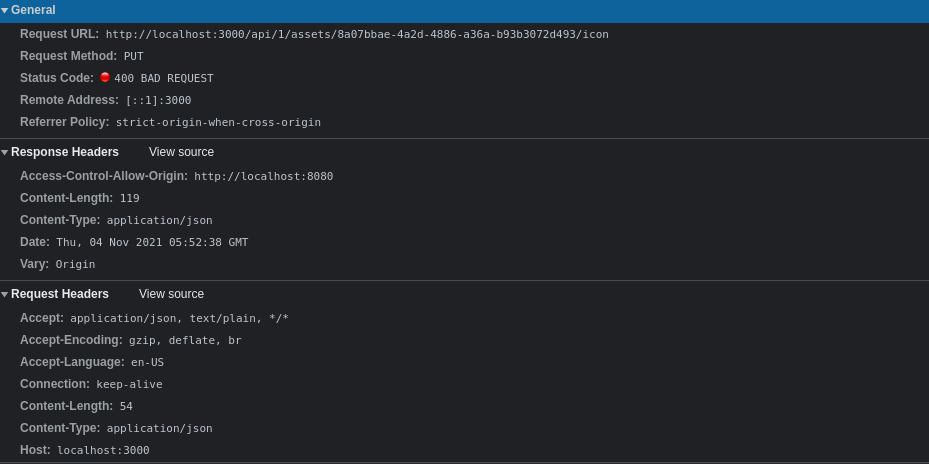 Error when uploading Asset Icon from Rotki Windows App into Docker ...