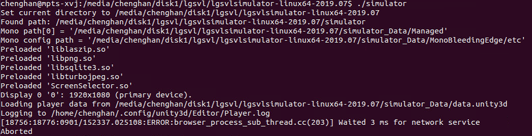 Error running lgsvl with apollo 5.0 · Issue #334 · lgsvl/simulator · GitHub