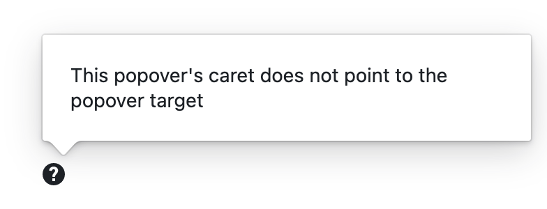 Popover2 Caret Does Not Align With Center Of Small Target Eg Icon · Issue 5924 · Palantir
