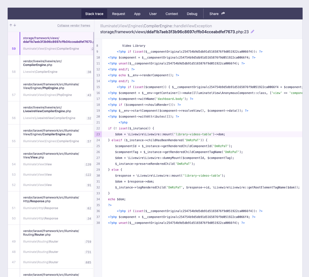 Undefined Property Dom On Some Livewire Pages · Issue 2002 · Livewirelivewire · Github 