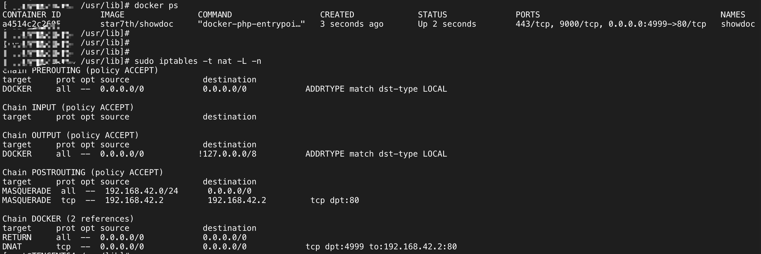 linux以docker方式安装后找不到端口映射关系 · Issue #591 · star7th/showdoc · GitHub