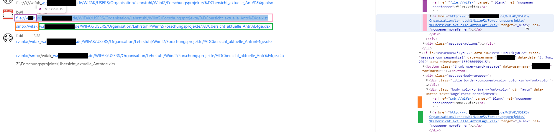 UNC Filepaths are broken by character · Issue #14751 · RocketChat/Rocket.Chat · GitHub