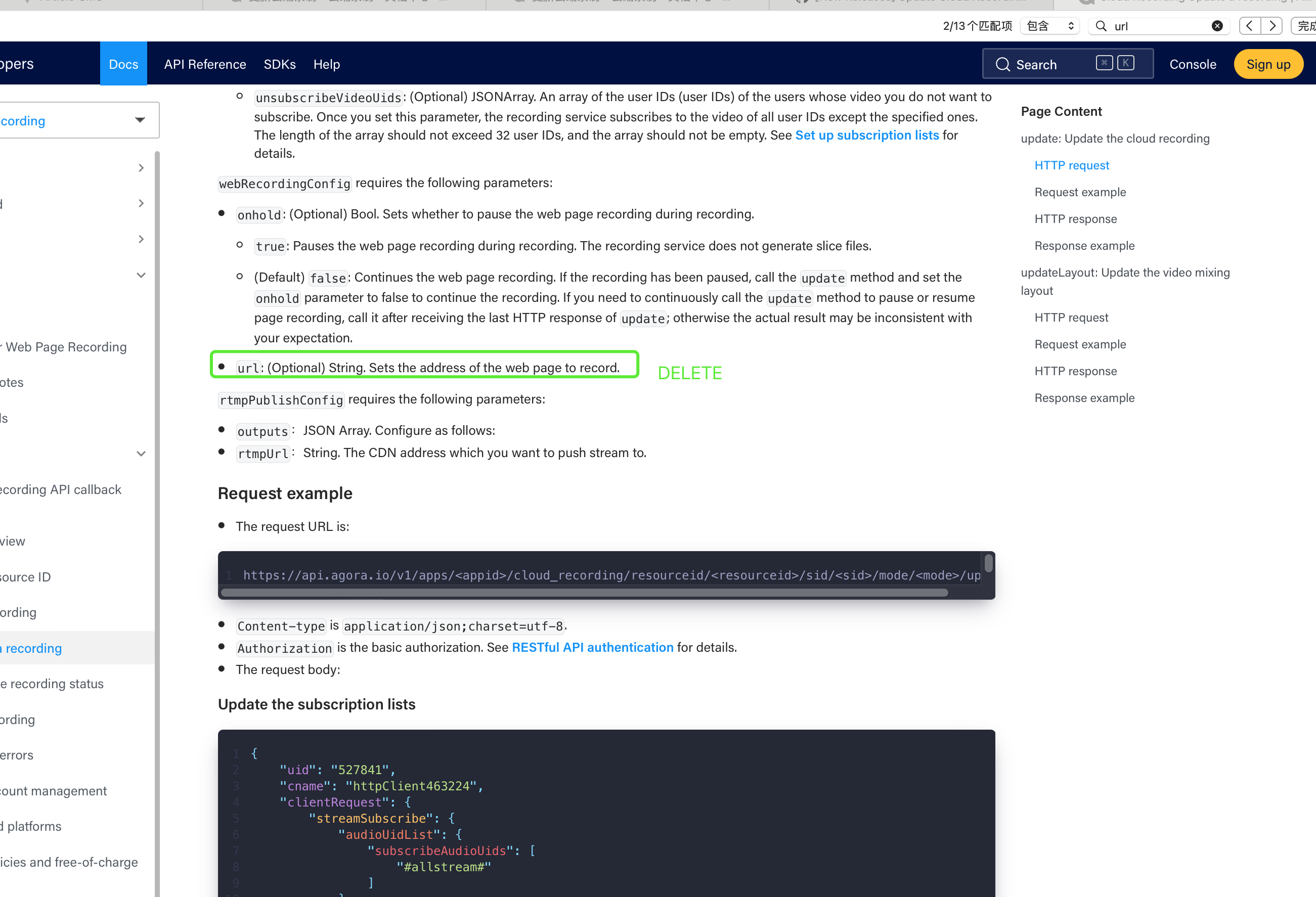 [new Releases] Update Cloud Recording · Issue 1425 · Agoraio Docs Source · Github