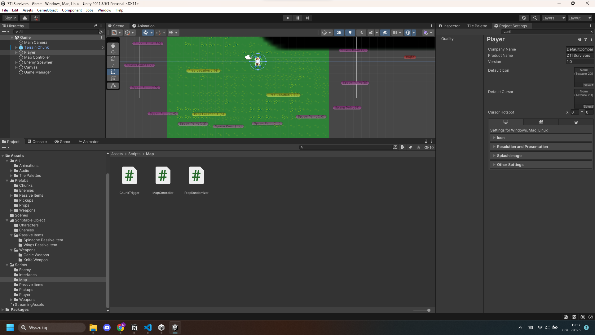 GitHub - michalbilik/ZTI-survivors: 2D Vampire Survivors clone made in ...