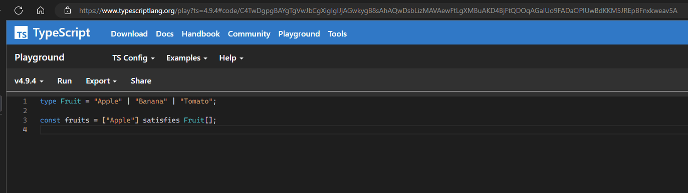 The Space Before `satisfies` After An Array Expression Is Removed When Auto Formatting The