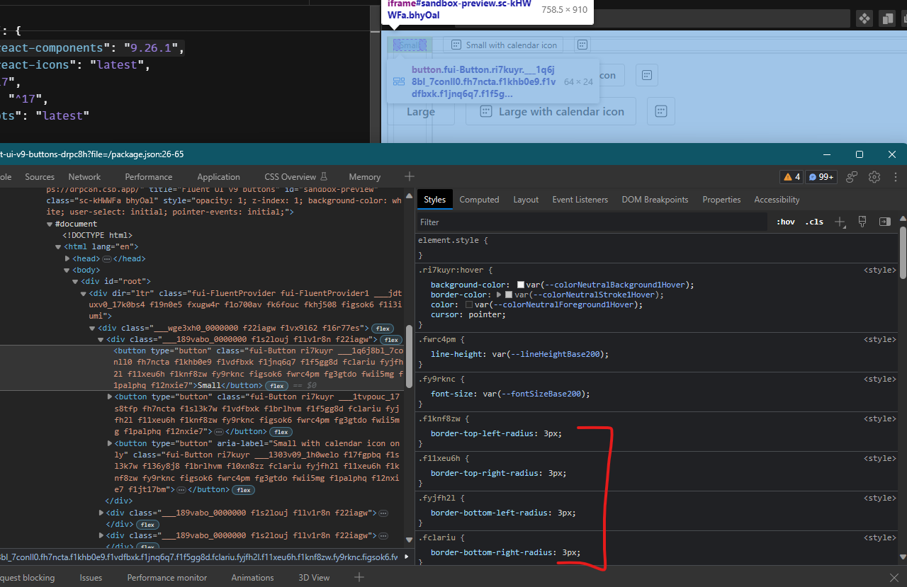 [Bug]: Small is using 3px border radius · Issue #28576 · microsoft/fluentui · GitHub