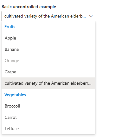 [Bug]: Text in dropdown box and dropdown list wraps when overflows · Issue #28659 · microsoft ...