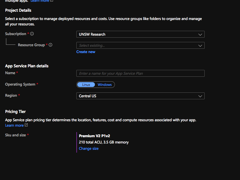 Can't deploy ARM template on existing linux app service plan · Issue #783 · microsoft/fhir ...