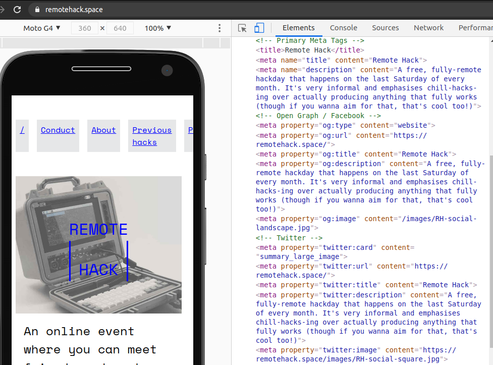 Update the remote hack social media preview text · Issue #63 ...