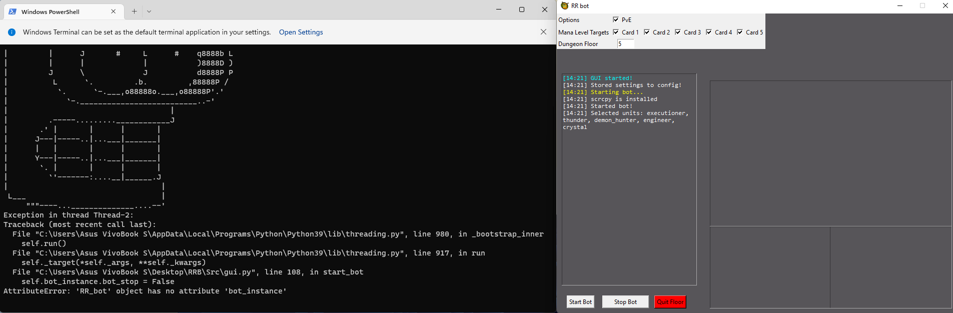 Bot fails to start · Issue #36 · AxelBjork/Rush-Royale-Bot · GitHub