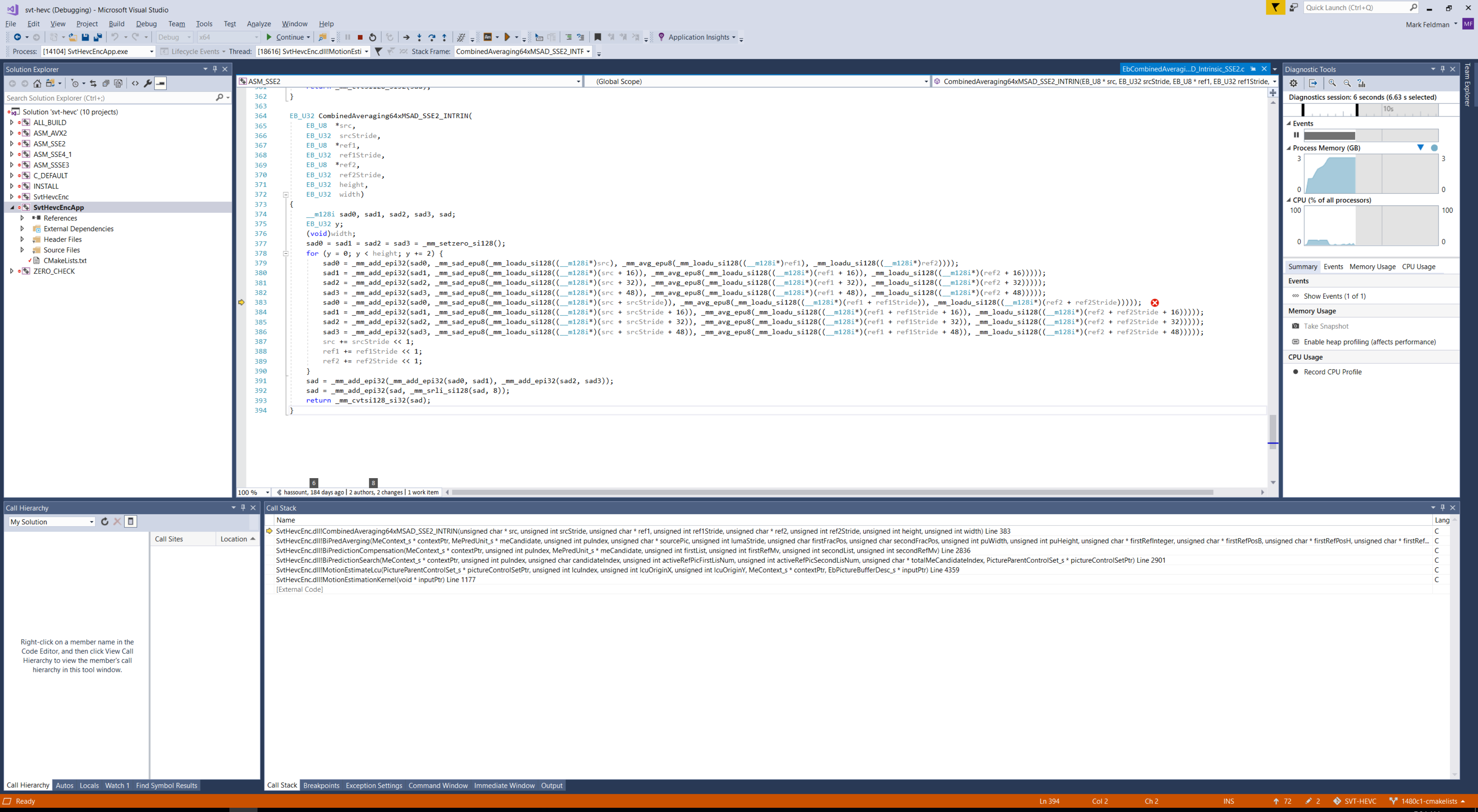 Library Crash for SlideShow_1280x720_20.yuv · Issue #55 · OpenVisualCloud/SVT-HEVC · GitHub