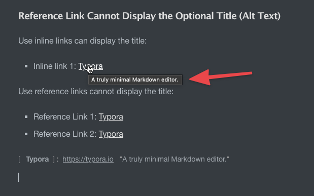 The render cannot display optional title for reference links · Issue #4544 · typora/typora ...