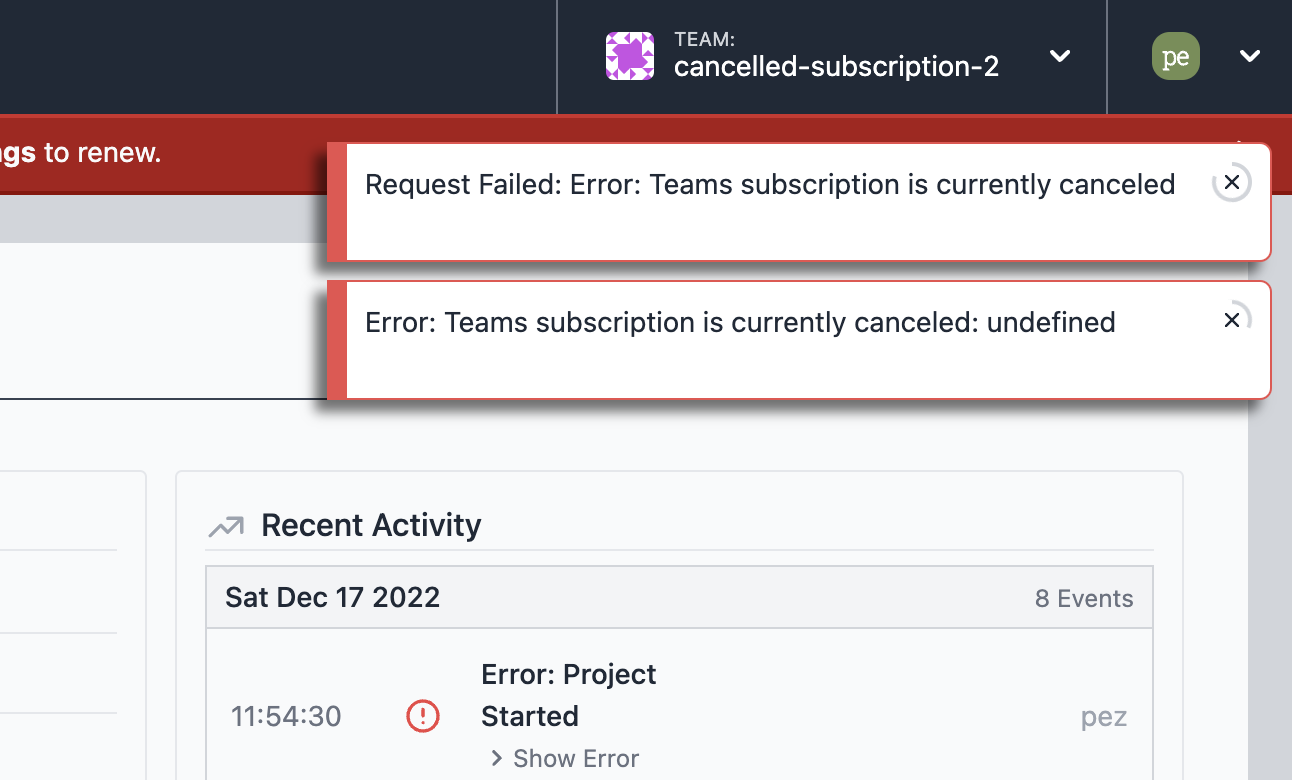 UX Improvements for teams with suspended subscriptions · Issue #1463 · FlowFuse/flowfuse · GitHub