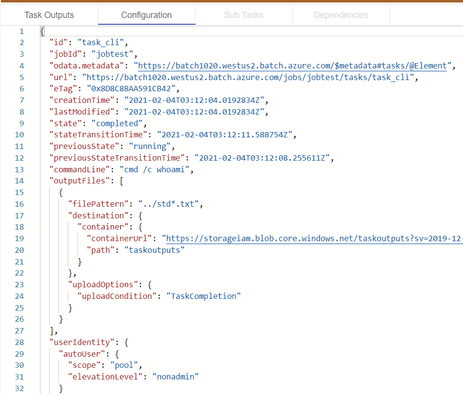 Batch Explorer dropping outputFiles when creating task · Issue #2276 · Azure/BatchExplorer · GitHub