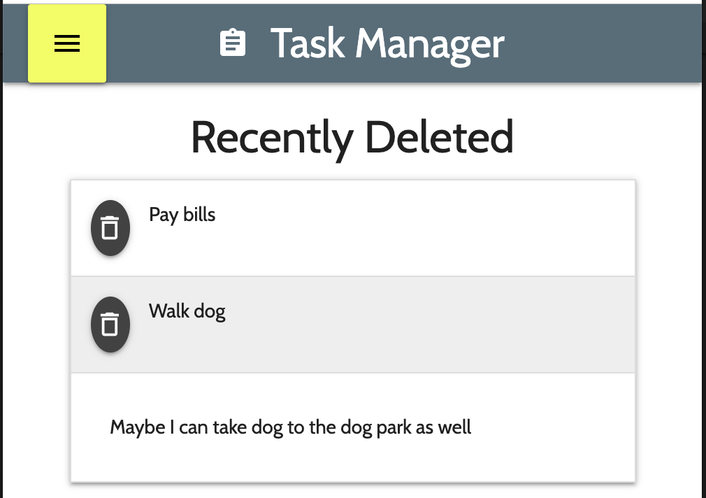 GitHub - zigybass/React-Task-Manager: Task management app. Add/delete tasks. Tasks are saved in ...