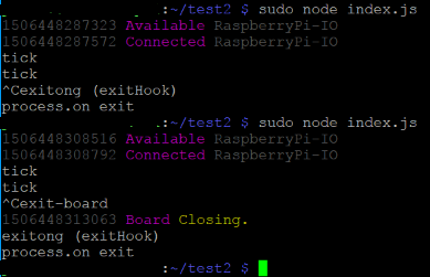 J5 blocks signal/exit handlers · Issue #1393 · rwaldron/johnny-five · GitHub