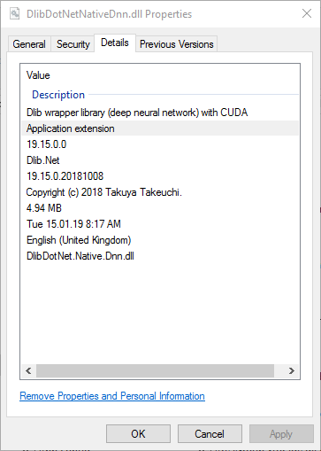 Unable to load DLL "DlibDotNet.Native.dll" · Issue #82 · takuya-takeuchi/DlibDotNet · GitHub