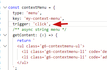 v5 官方示例menu的trigger 改为click时无效 · Issue #5061 · antvis/G6 · GitHub