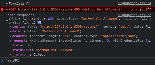 How do I send an uploaded pdf file from React application to FastaPI ...