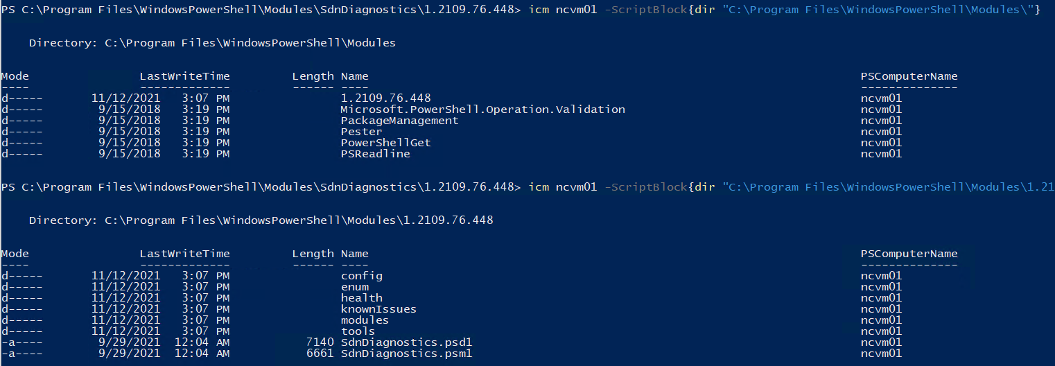 Install-SdnDiagnostics failed to install module on remote machine ...