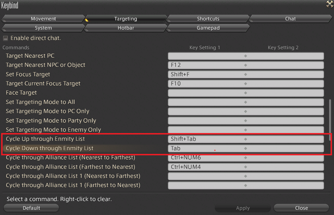 Tab Through Engaged Enemies · Issue #447 · goatcorp/suggestions · GitHub