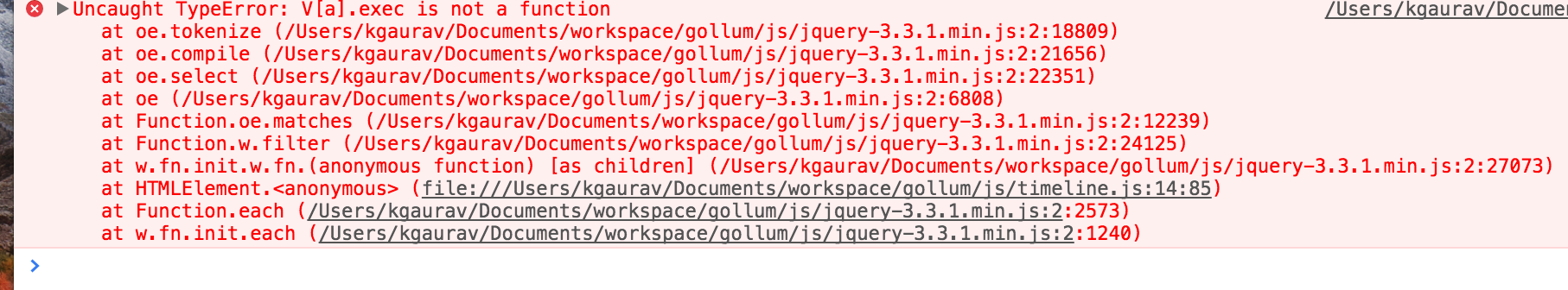 Jquery Error Uncaught Typeerror V A Exec Is Not A Function · Issue 5 · Codyhousehorizontal