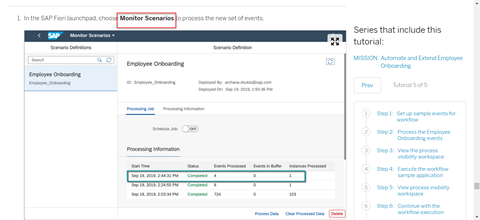 Run the Employee Onboarding Sample Scenario · Issue #5678 · sap-tutorials/Tutorials · GitHub