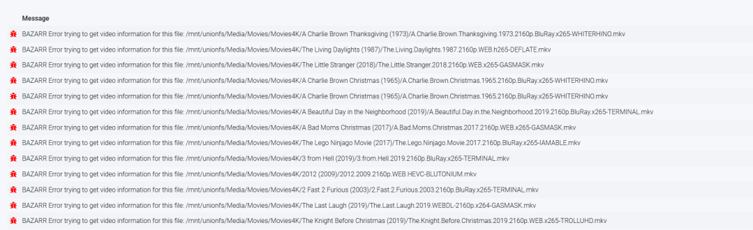 Error trying to get video information for this file · Issue #1085 · morpheus65535/bazarr · GitHub