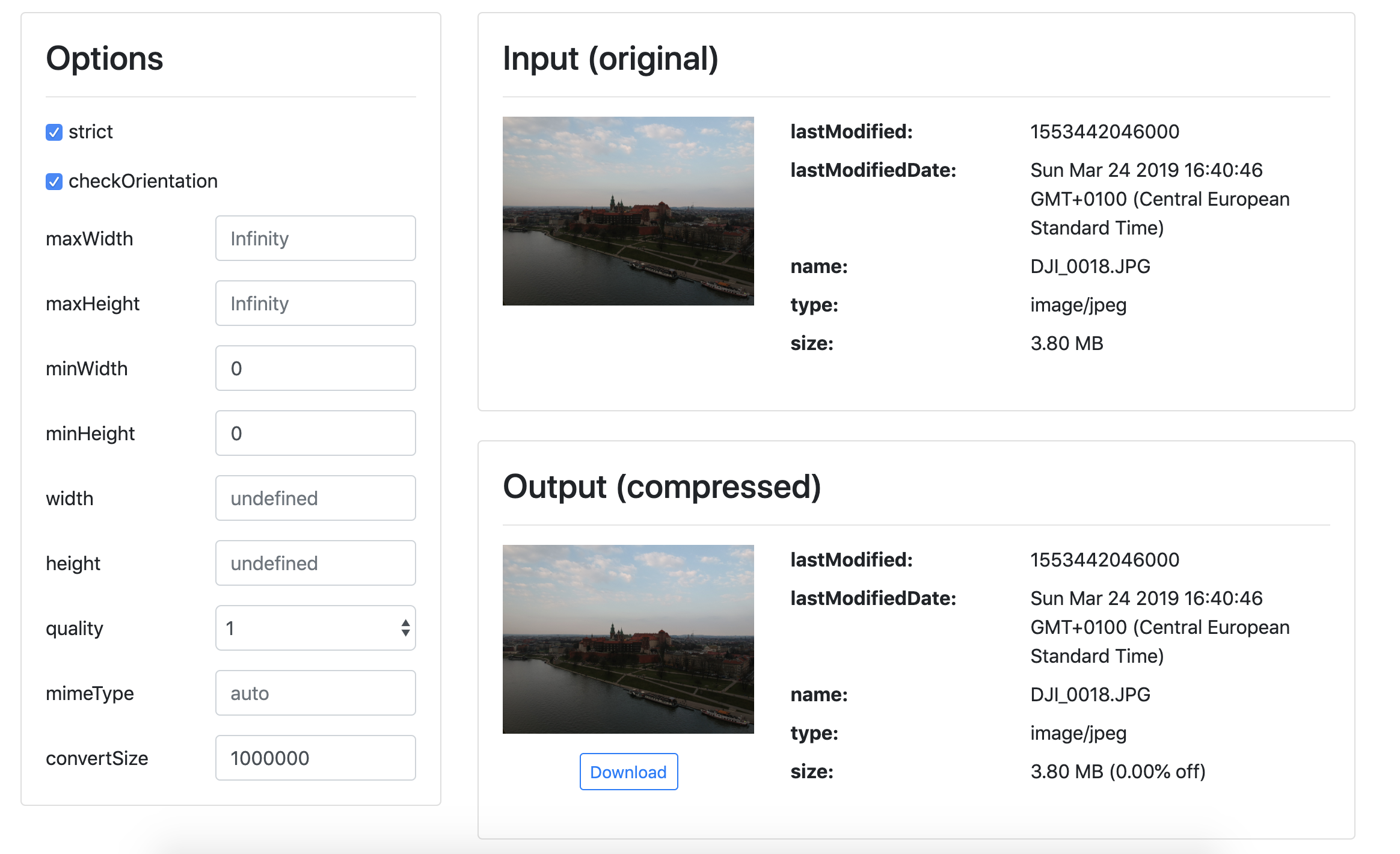 convertSize not working · Issue #66 · fengyuanchen/compressorjs · GitHub