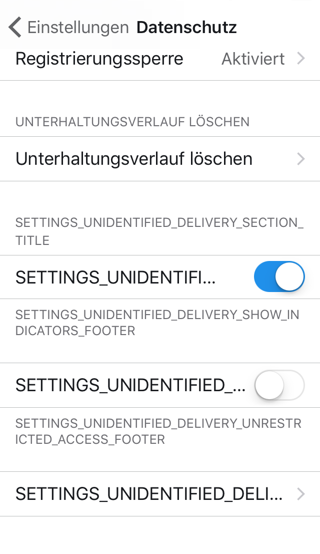 Sealed sender settings unidentified · Issue #3966 · signalapp/Signal-iOS · GitHub