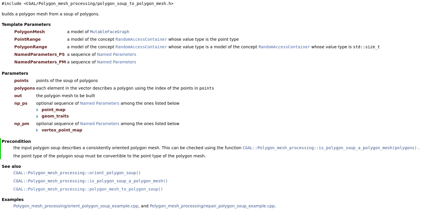 Cleaning Named Parameter Documentation · Issue #4300 · CGAL/cgal · GitHub