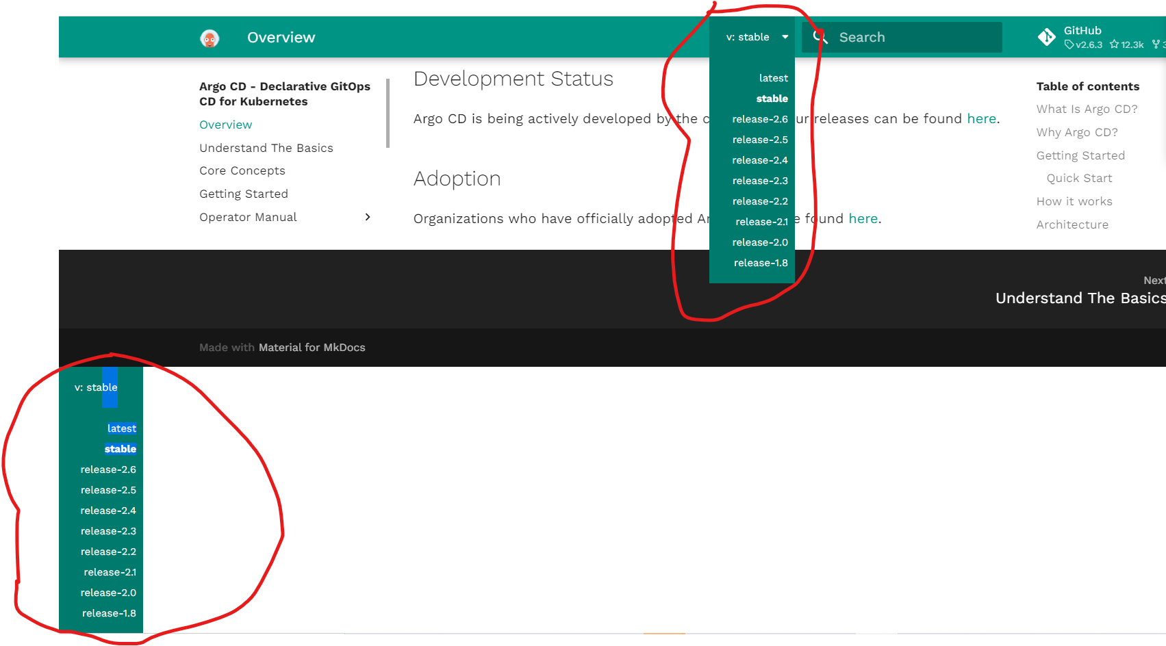 Version selector drop down has bug · Issue #12693 · argoproj/argo-cd · GitHub