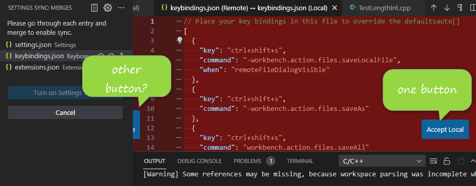 GUI broken for manual settings sync · Issue #129398 · microsoft/vscode · GitHub