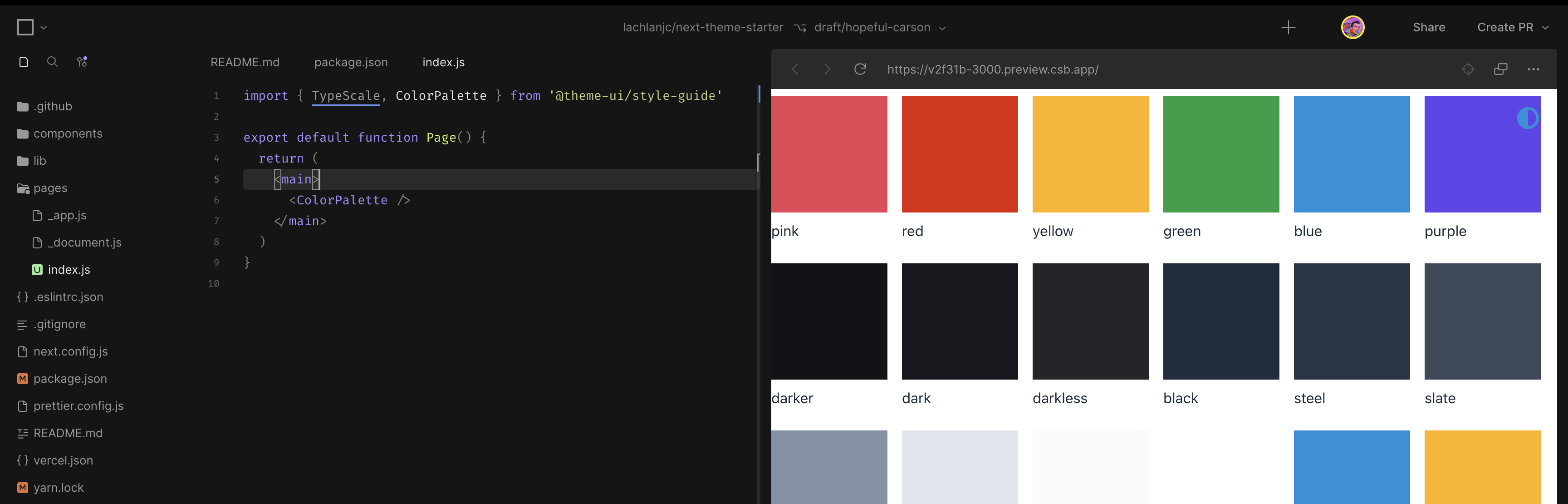 style-guide: ColorPalette doesn't show color labels · Issue #2112 ...