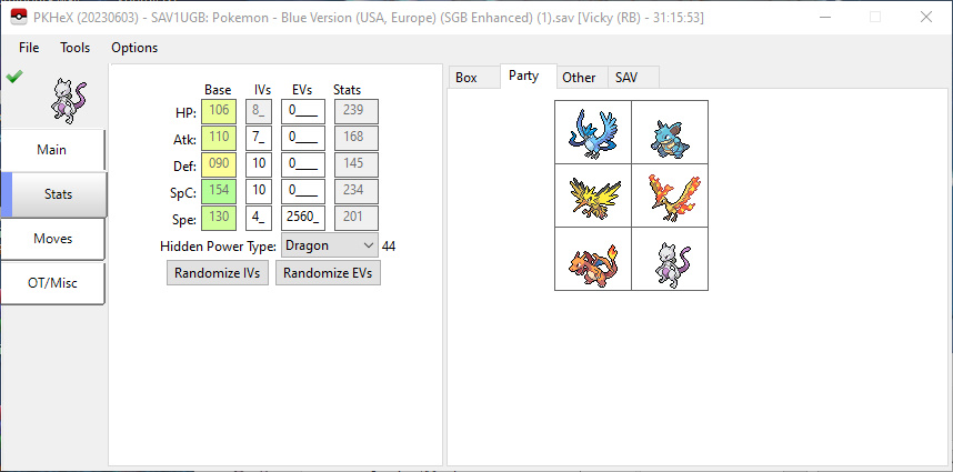 Transferring Mewtwo from Gen1 to Gen7 randomizes it's IVs and zeroes it's EVs · Issue #3922 ...