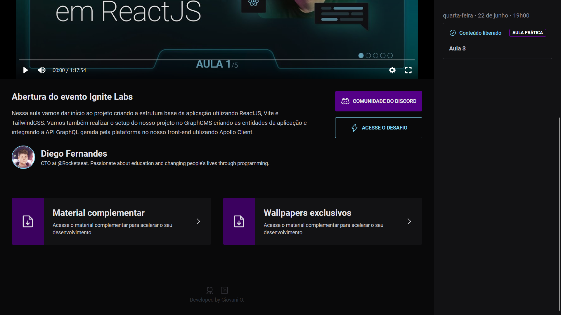 GitHub - Giovani-O/event-platform: Platform developed during the Ignite Lab from Rocketseat.