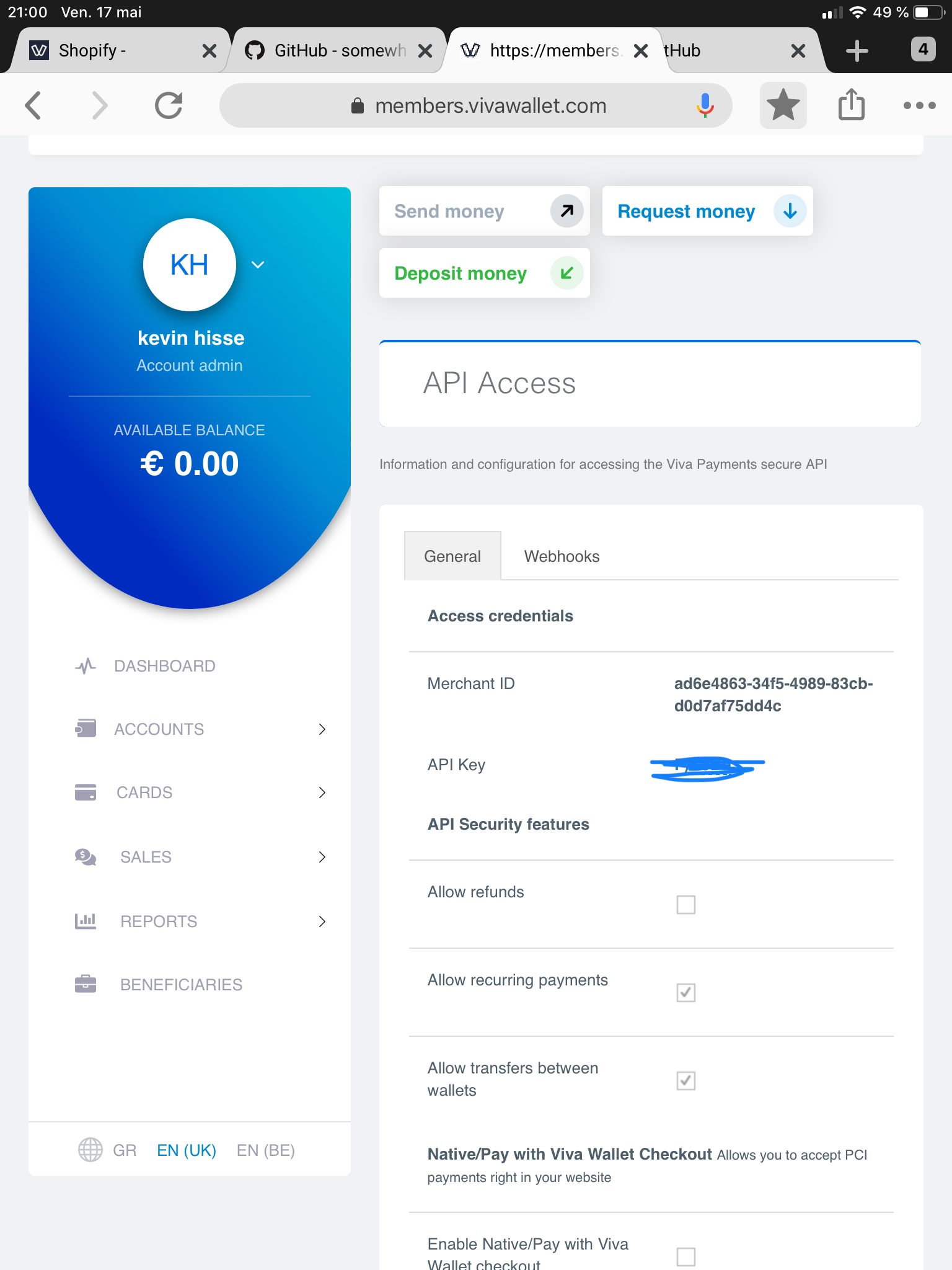 Probleme connexion vivawallet · Issue #853 · VivaPayments/API · GitHub